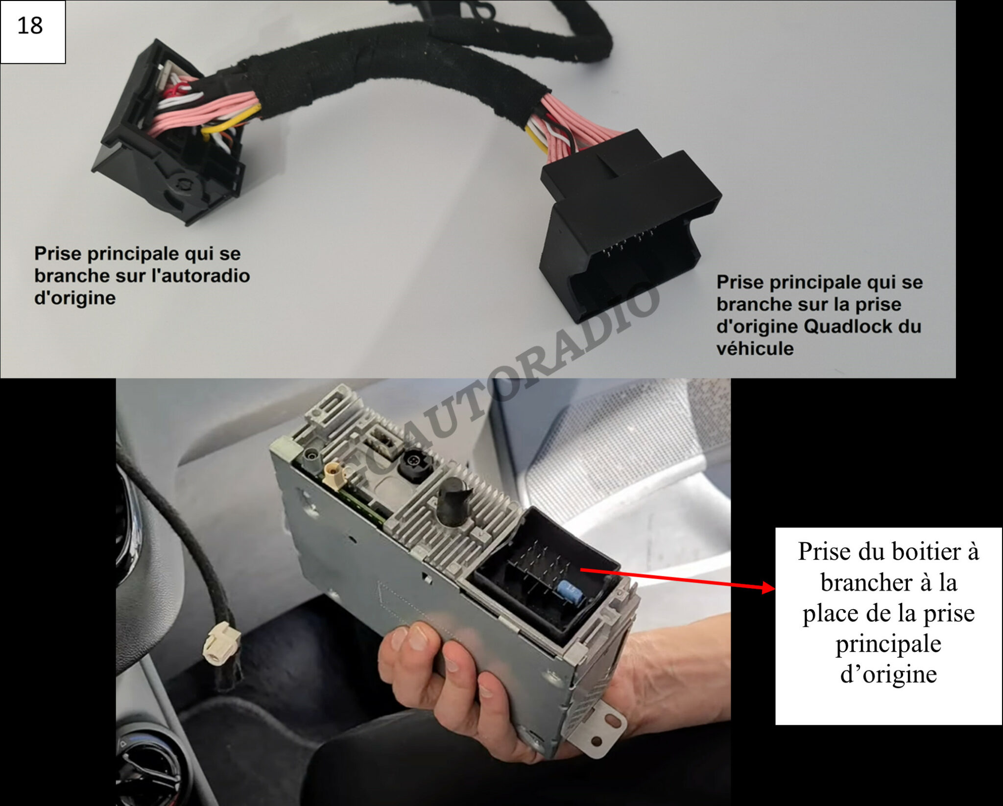 Installation Carplay Android Auto sans fil Peugeot 208